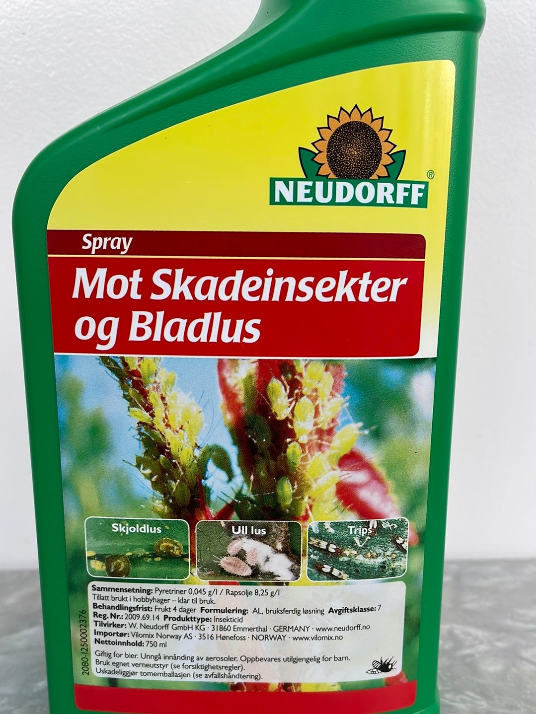 Spray mot skadeinsekter og bladlus 750 ml – Spanne Plantesalg